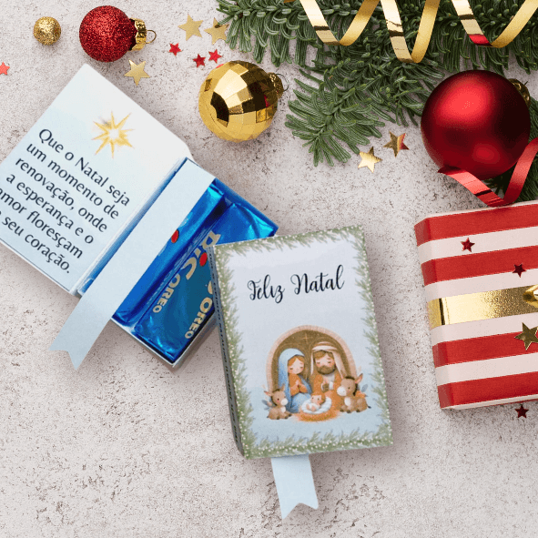 20 mini Bíblias Porta Bis Mimo Natal - Ateliê Jequitibá